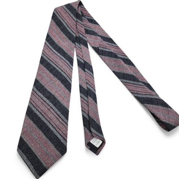 Wembley | Accessories | Vintage Wembley Woolcrofter Tie Charcoal Blush ...